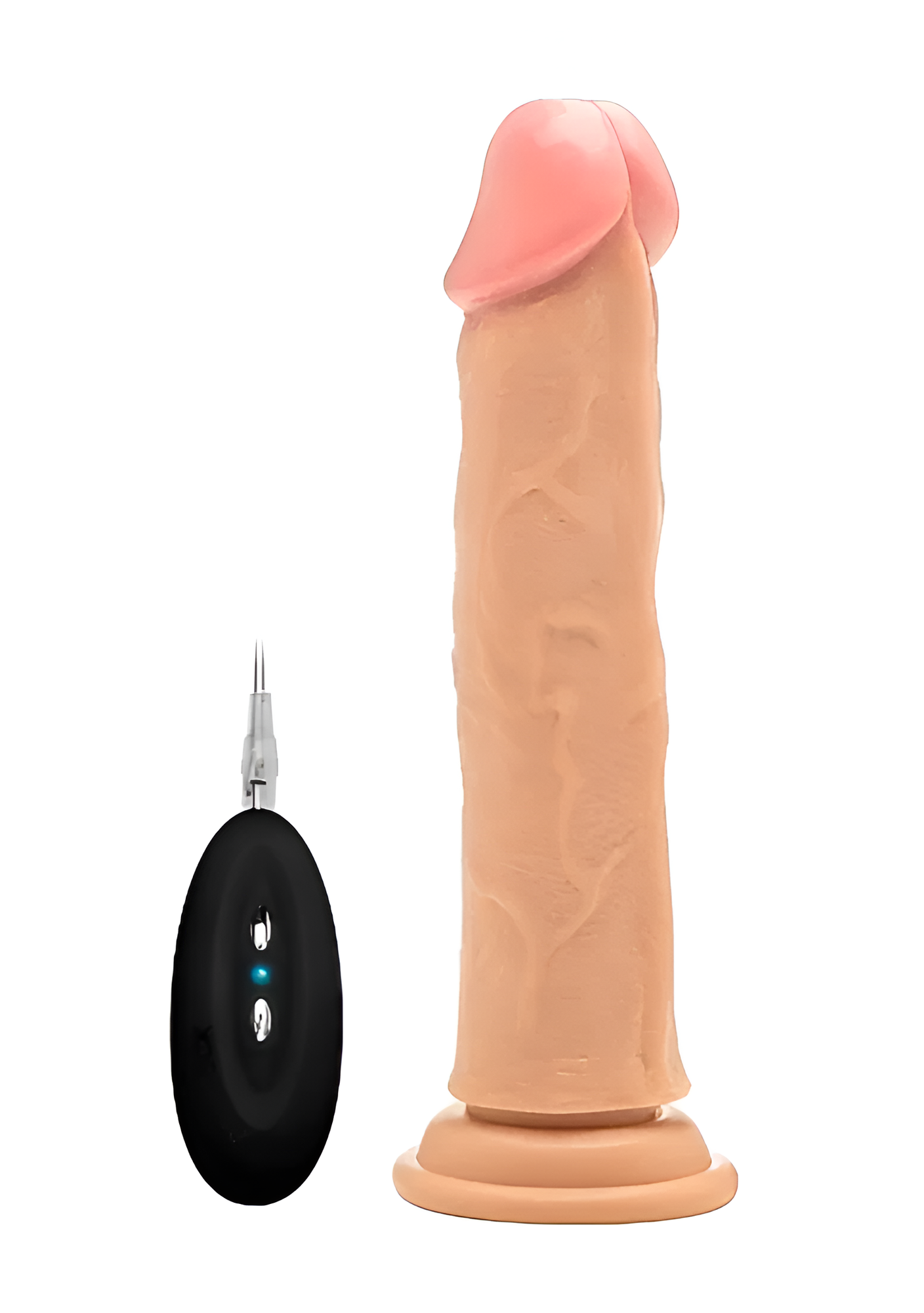 Фаллоимитатор с вибрацией и пультом управления Vibrating Realistic Cock - 9"