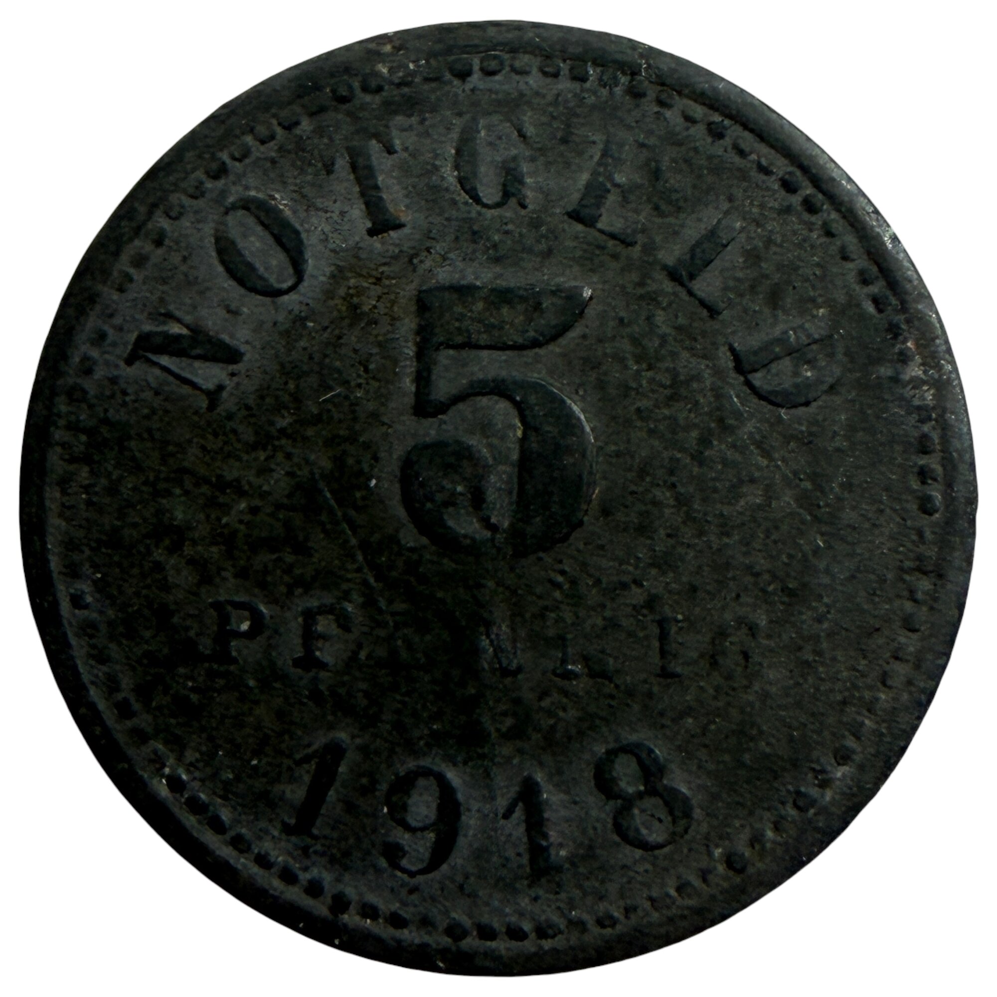 Германия, Германская империя, Бад-Киссинген 5 пфеннигов 1918 г. (Zn)