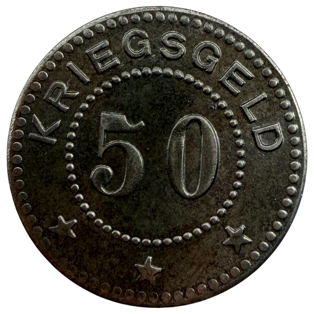 Германия, Германская империя, Штральзунд 50 пфеннигов 1917 г. (Fe) (Лот №2)