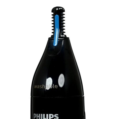 Триммер для волос Philips NT5650/16, для бровей, ушей, носа, влагозащищенный, черный — фото 1