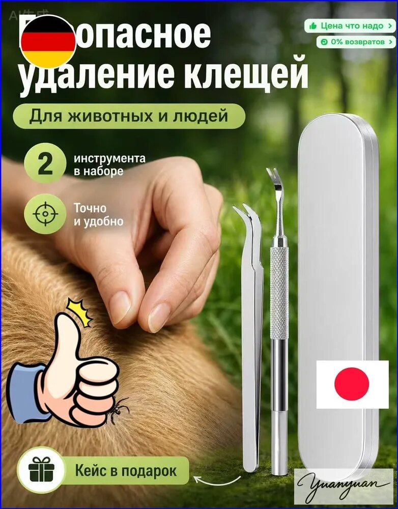 Премиум набор пинцета и клещедера