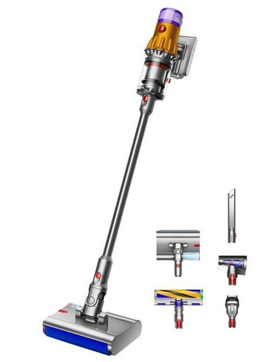 Пылесос Dyson V12 Detect Slim Submarine SV46, Yellow / Nickel