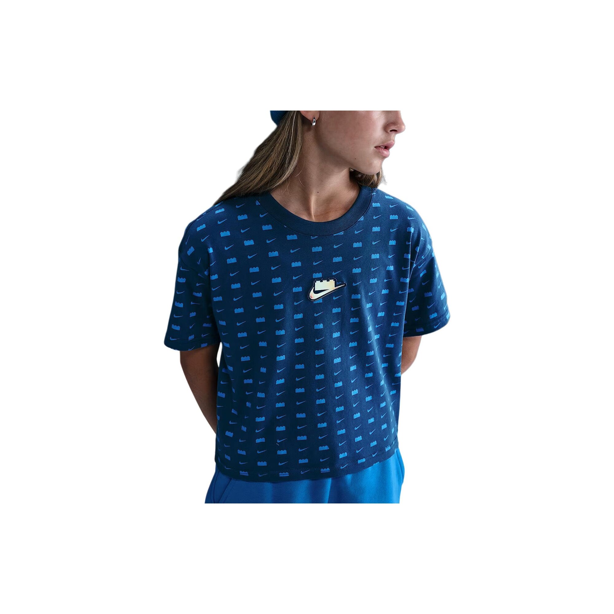 Майка NIKE, размер XS, синий