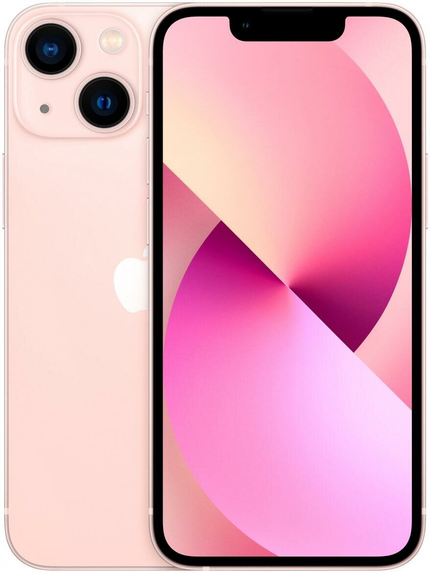 Смартфон Apple iPhone 13, 4/128Gb, Nano SIM+eSIM, Pink (Розовый)