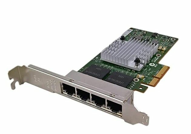 IBM/Lenovo 49Y4241 49Y4242 i340-T4 (формат i350-T4 ) четырёхпортовая гигабитная сетевая карта для компьютеров и серверов PCI-E x4, содержит 4 разъёма RJ45 1 Gbit