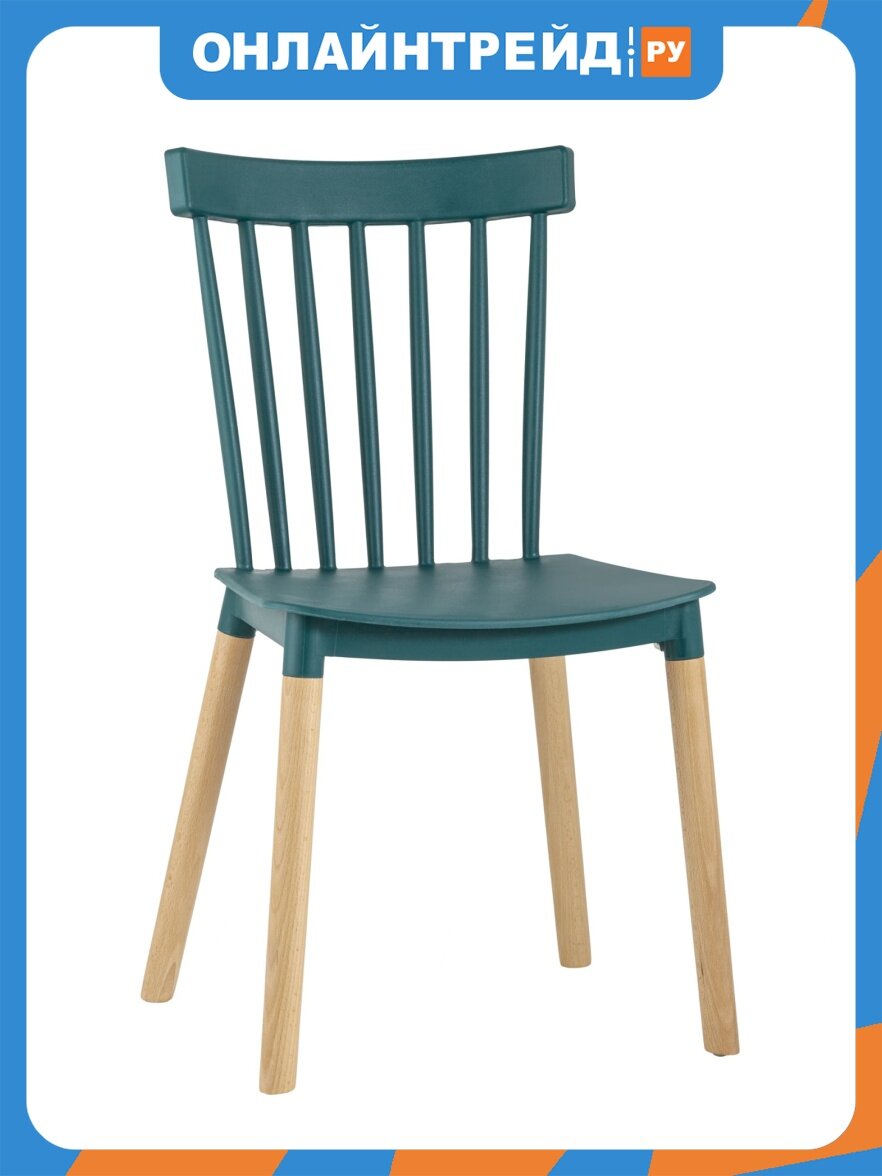 Стул обеденный Stool Group Field, пластик темно-бирюзовый