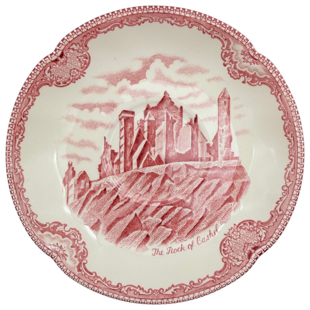 Блюдце "Old Britain Castles", 15.5 см, 1950-1960 гг, Ironstone, Johnson Bros, Англия