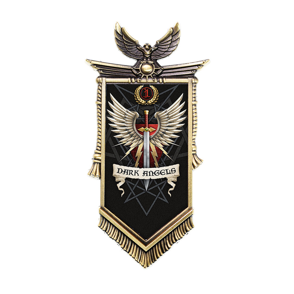 Флаг на холодильник унисекс STARFORGED Warhammer 30K: Horus Heresy, Dark Angel 1st Company, магниты
