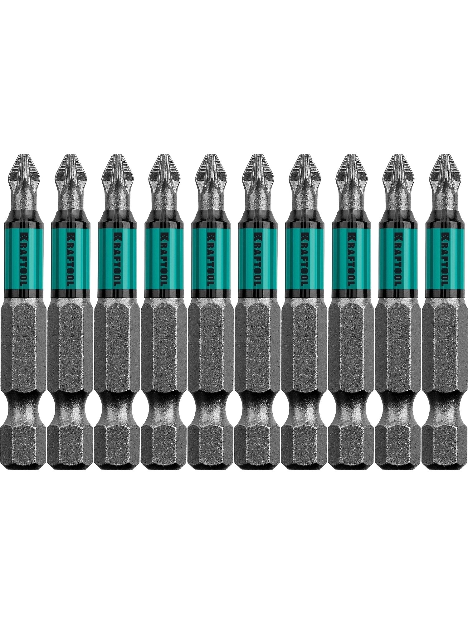 Биты KRAFTOOL Optimum PZ2, 50 мм, 10 шт