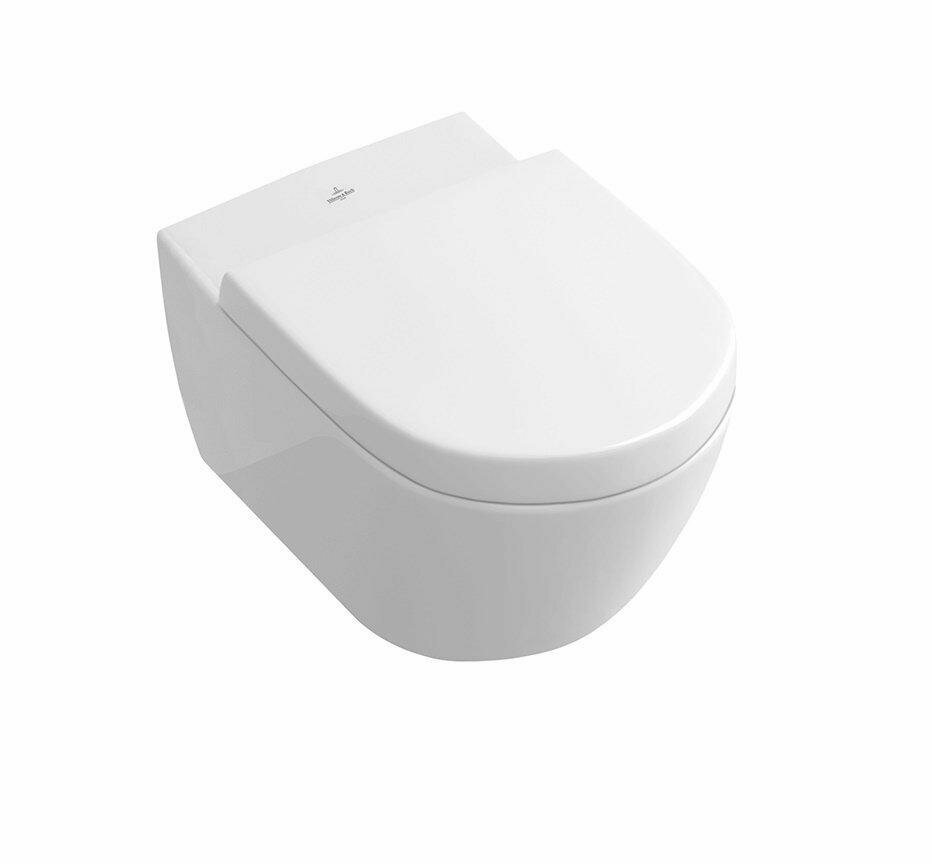 Унитаз подвесной Villeroy Boch Subway 2.0 5614R001 9M78S101 цвет Альпийский белый с сиденьем Микролифт