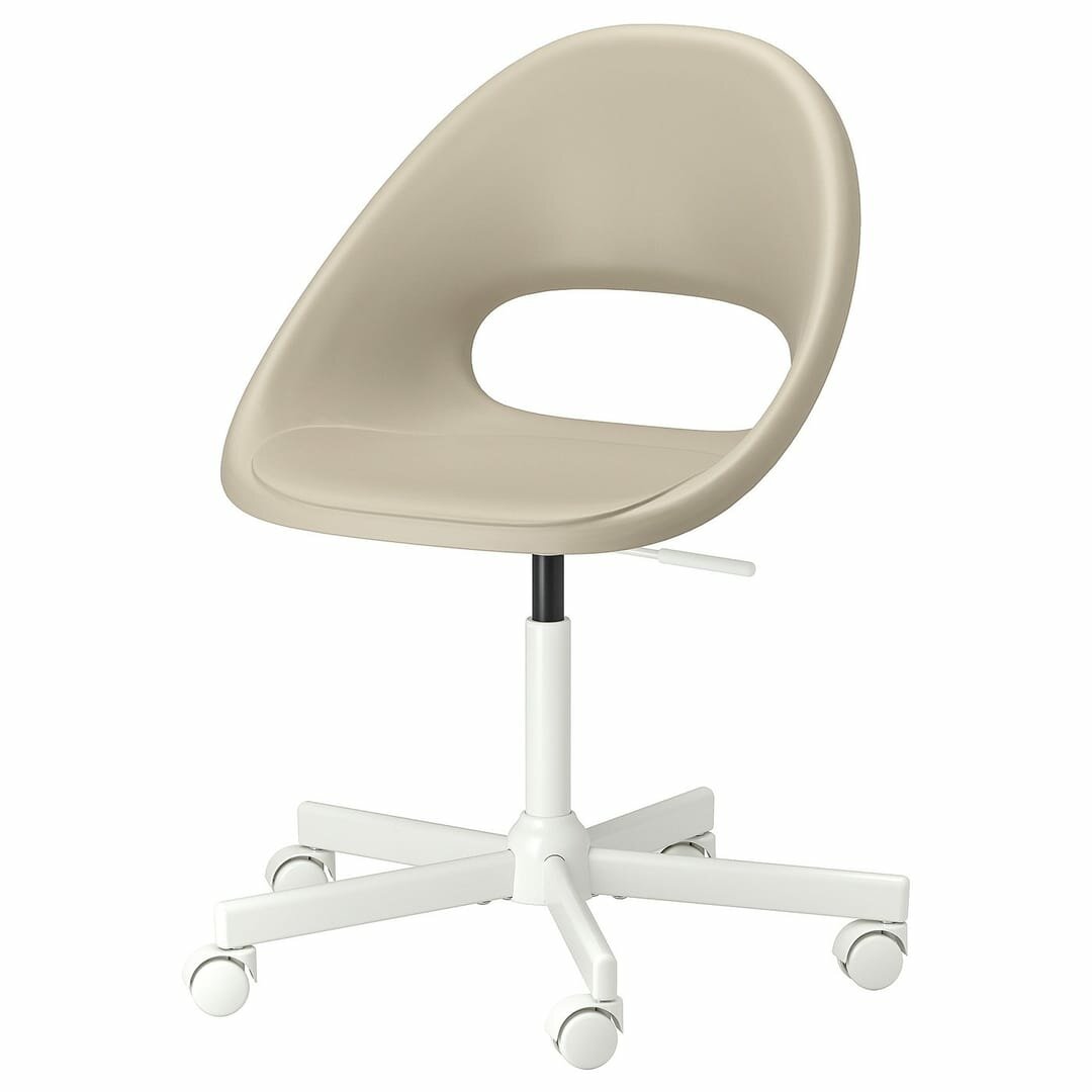 Офисное кресло IKEA ELDBERGET / MALSKAR, бежевый/белый 594.443.97