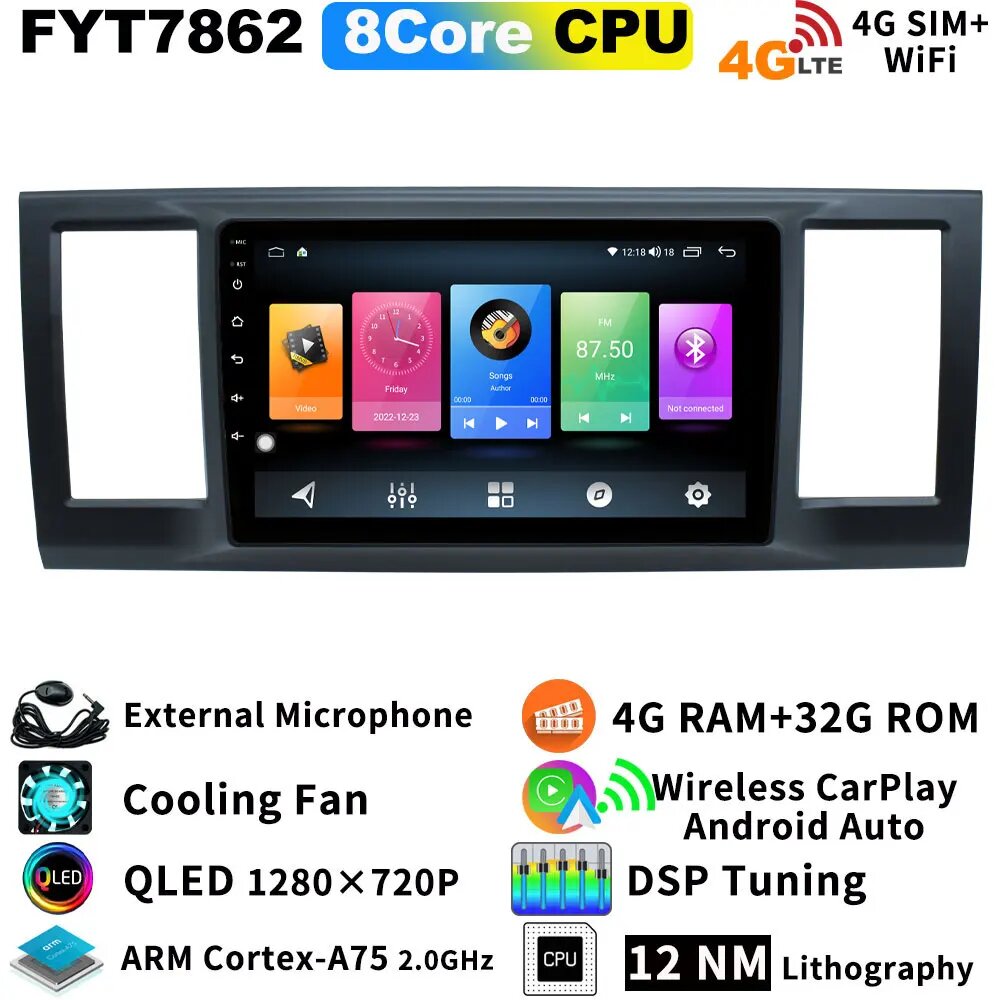 Автомагнитола FYT7862 Android для VW Transporter T6.1 2015-2020, 4G 32G