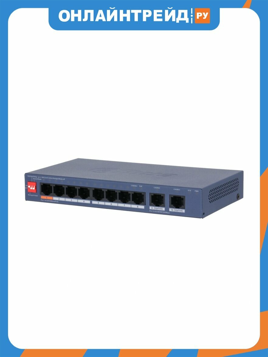 Коммутатор Dahua DH-CS4010-8ET2GT-60 упр