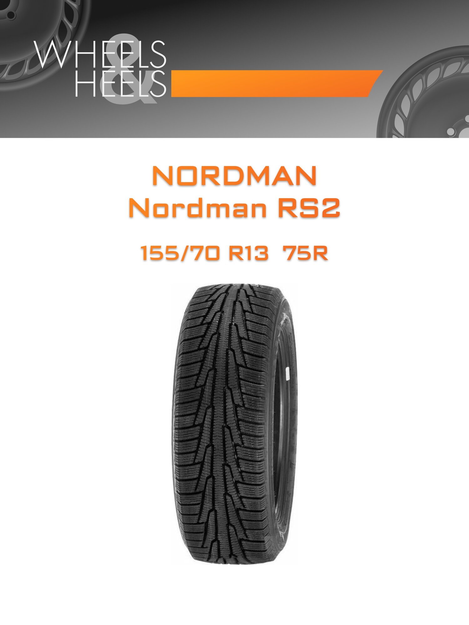 Шина автомобильная Nordman Nordman RS2 155/70 R13 75R WINTER, зимняя, универсальная