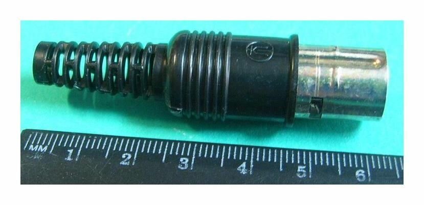 Разъем DIN 3pin штекер на кабель 7-0251 (СШ-3)