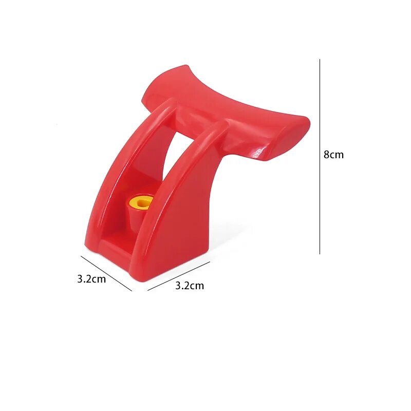 Механические строительные блоки PHILOPT 14+ Красный, AircraftTailRed 1pcs