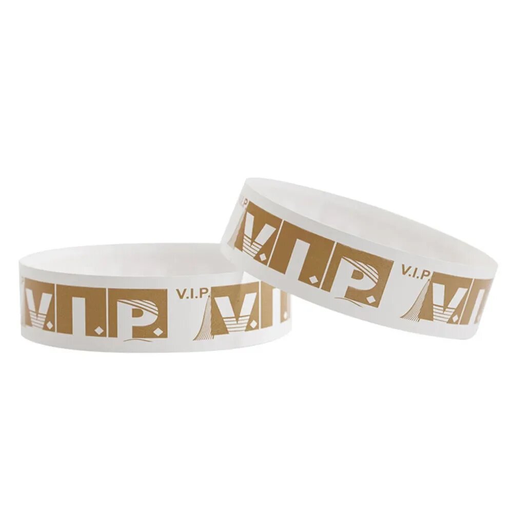Бумажные браслеты для вечеринки 100pcs, VIP gold
