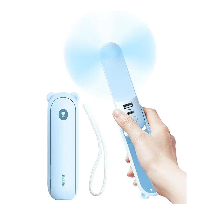 Портативный вентилятор JISULIFE Power Bank