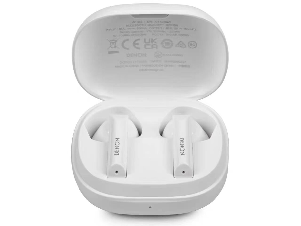 Беспроводные наушники Denon AHC500W, вкладыши, биоцеллюлозный драйвер, WHITE