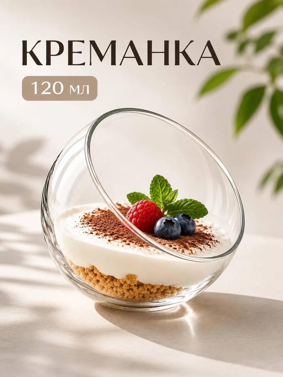 Креманка стеклянная, 120 мл