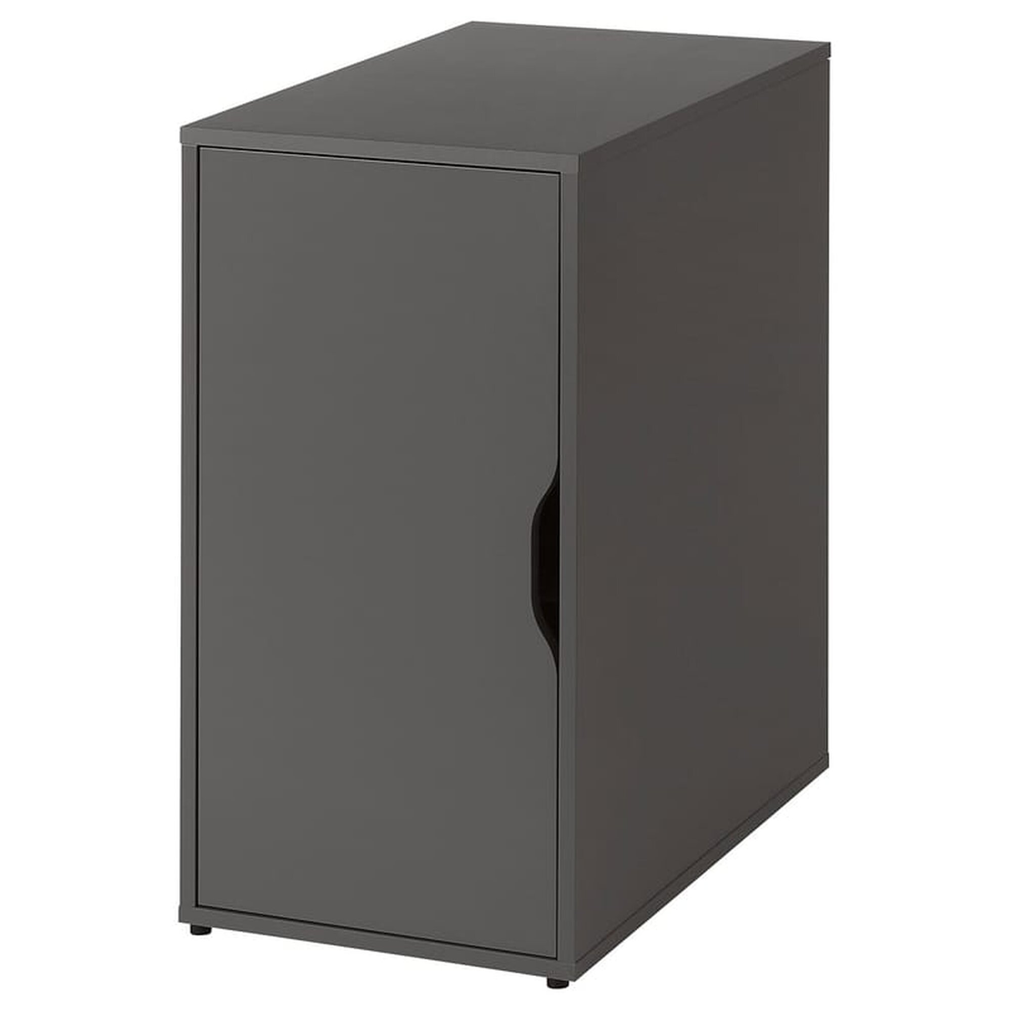 Комод IKEA ALEX, 36x70 см, без ящиков, распашная дверь, цвет темно-серый
