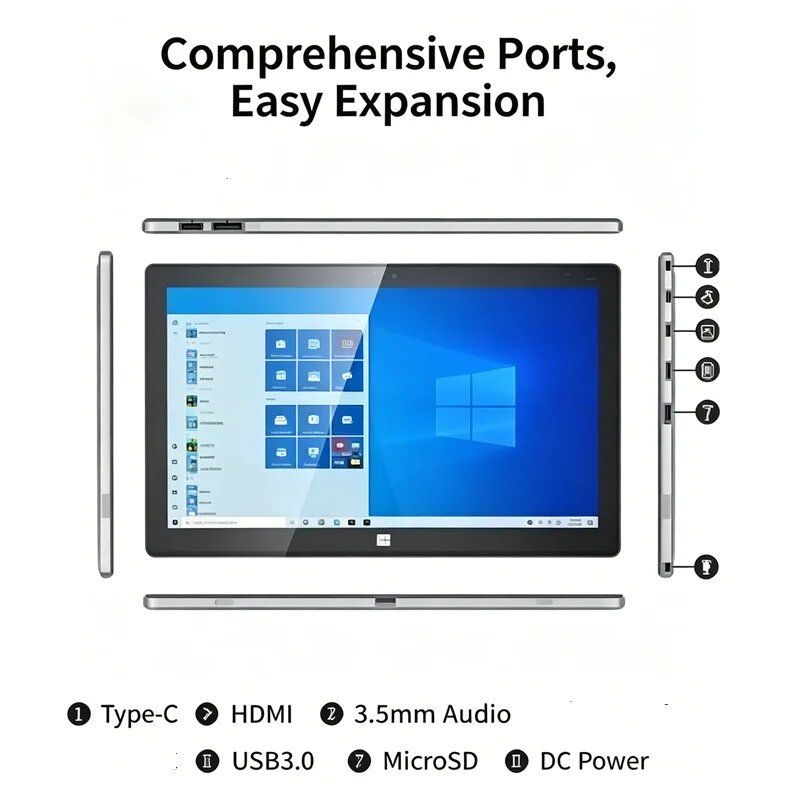 Планшет Jumper Tab, 11.6", 6/128ГБ, Wi-Fi, Windows
