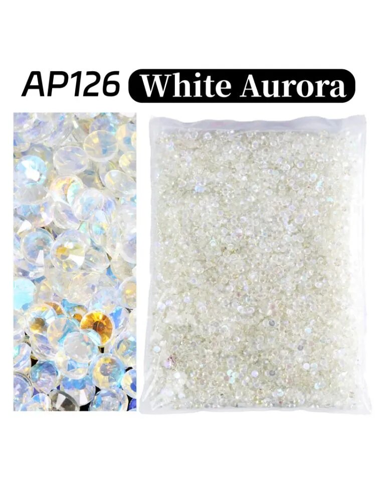 2880 штук White Aurora SS30 большие упаковки оптом высококачественные холодные стразы