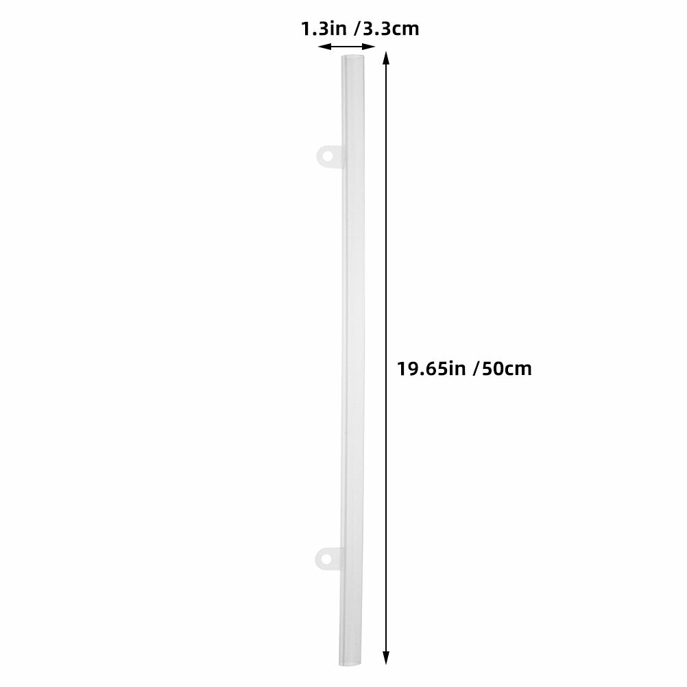 10 Штук Белые Пластиковые Держатели Для Постеров Размер 50.00X3.30X0.80Cm Идеальны Для Витрин И Рекламы