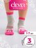 Носки CLEVER для девочки 3 шт/уп, 3 пары, размер 16, зеленый