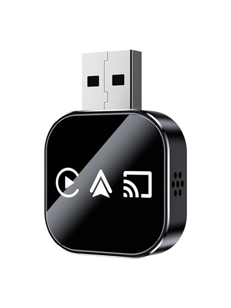 Адаптер беспроводной 3в1 CarPlay/Android Auto/MirrorLink, 1 DIN, Черный