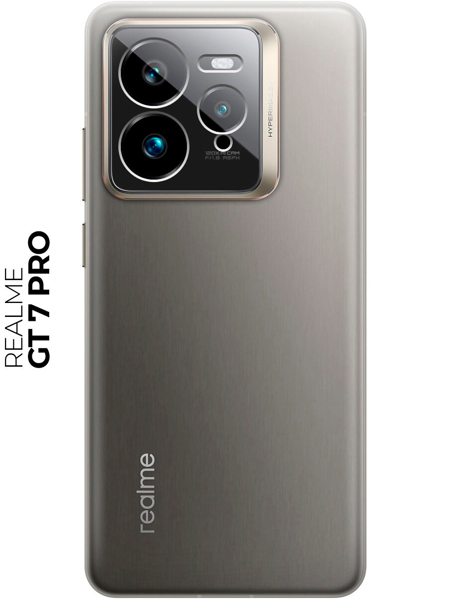 Силиконовый чехол на Realme GT 7 Pro прозрачный