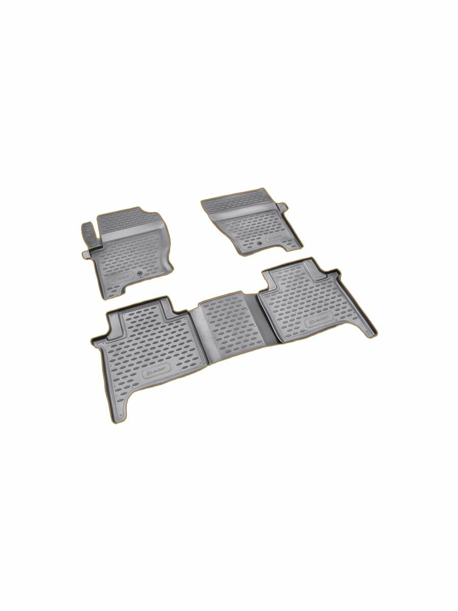 Коврики в салон LAND ROVER Range Rover Sport 2005-2012,4 шт. (бежевый кант, полиуретан) / Ленд Ровер Рендж Ровер Спорт
