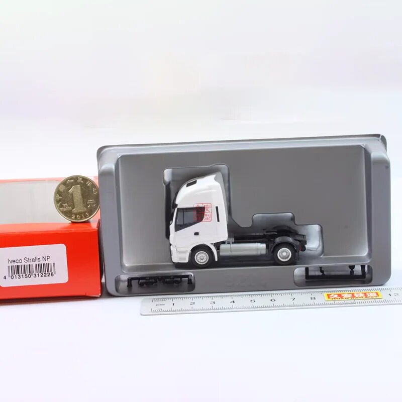 WELLY 1:87 Масштабная модель грузовика Herpa Stralis NP460 с прицепом