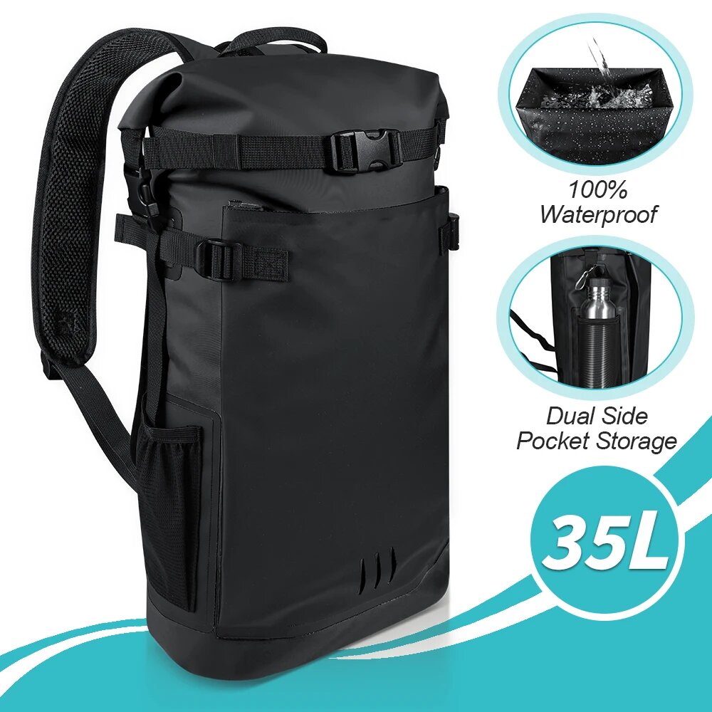 NEWBOLER Водонепроницаемый Рюкзак 25L/35L из ПВХ для Велоспорта 35L