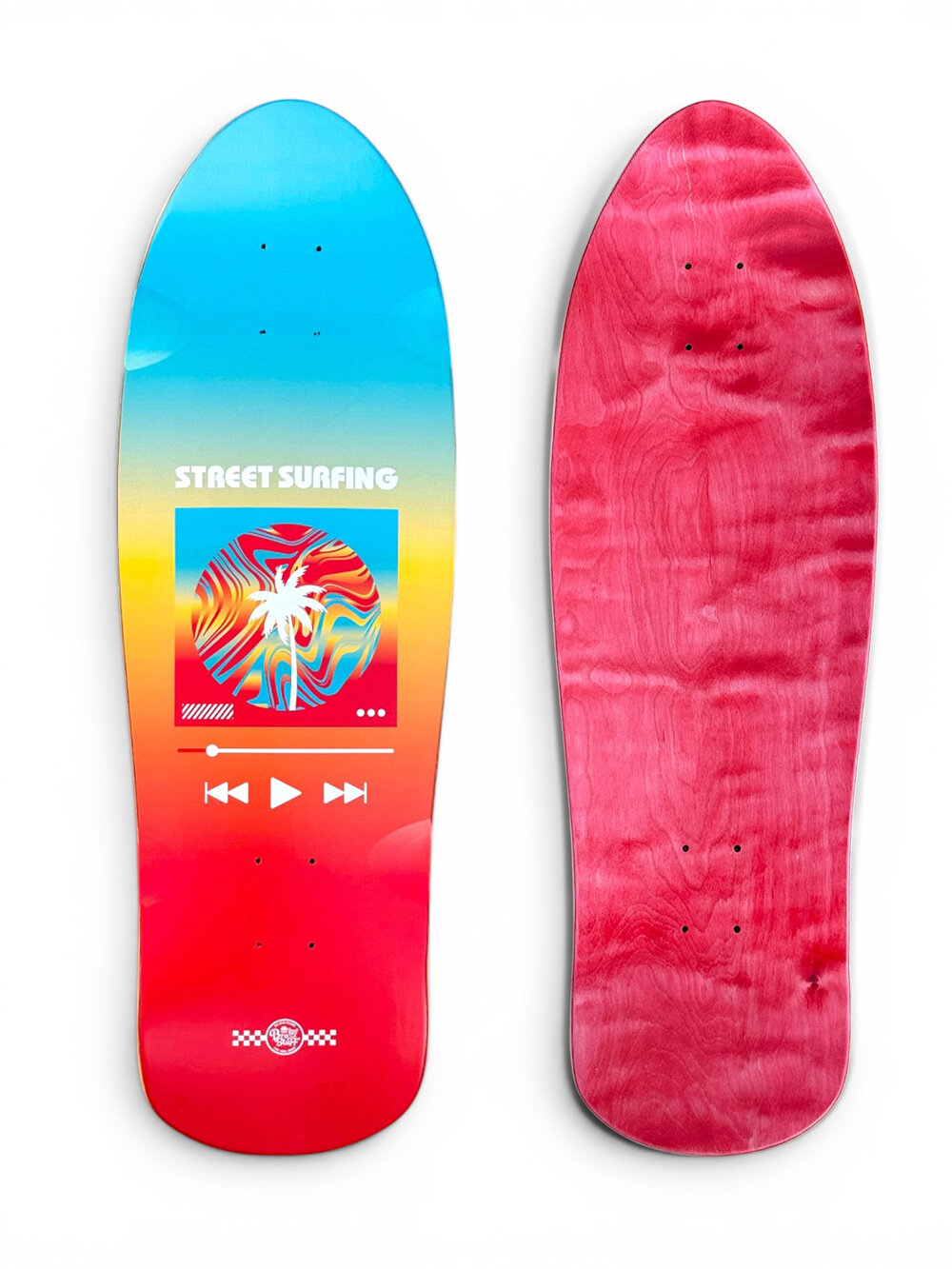 Дека для круизера, скейтборда BroStuff street surfing vibe, размер 32x10.5