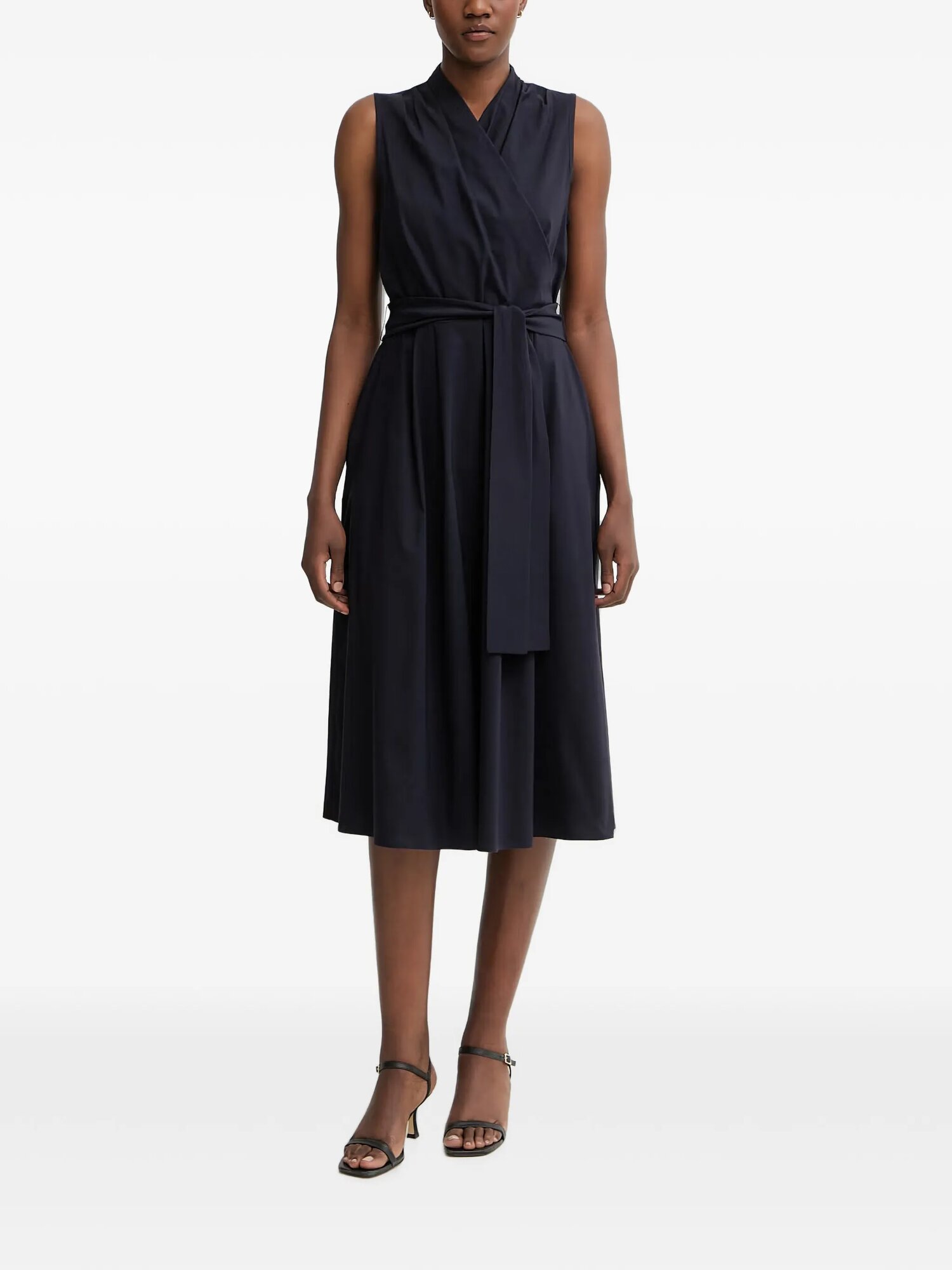 Платье Belted sleeveless midi dress