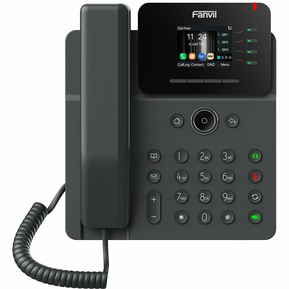 IP-телефон Fanvil V61W чёрный для офисной телефонии