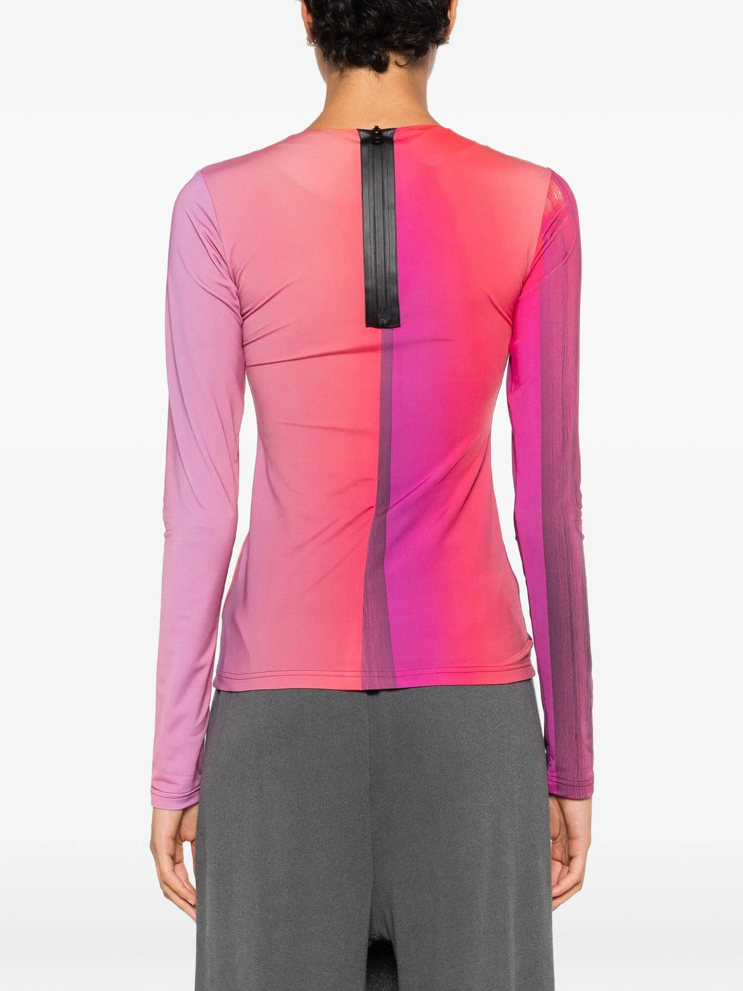 Топ MARIE ADAM-LEENAERDT Abstract-print rear-zip top, размер 44 — фото 1