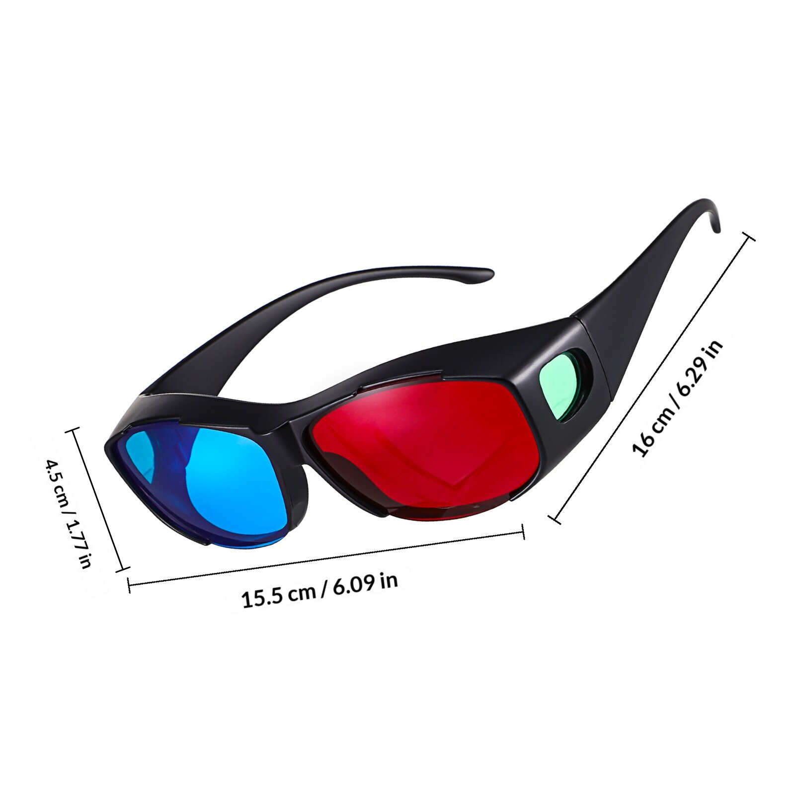 5 Шт 3D Очки Для Фильмов И Игр Весело В Использовании Размер 16.00X15.50X4.50Cm