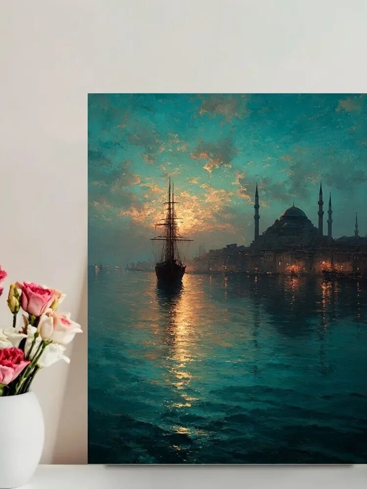 Картина "Иван Айвазовский. Босфор в сумерках. Холст 45 х 60" 45x60 см