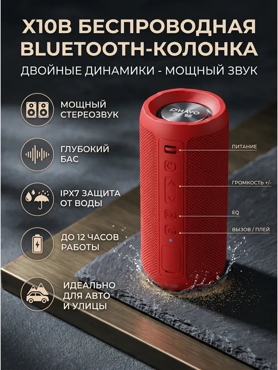 Портативная колонка STAGE 30, мощность 30Вт, графитовый