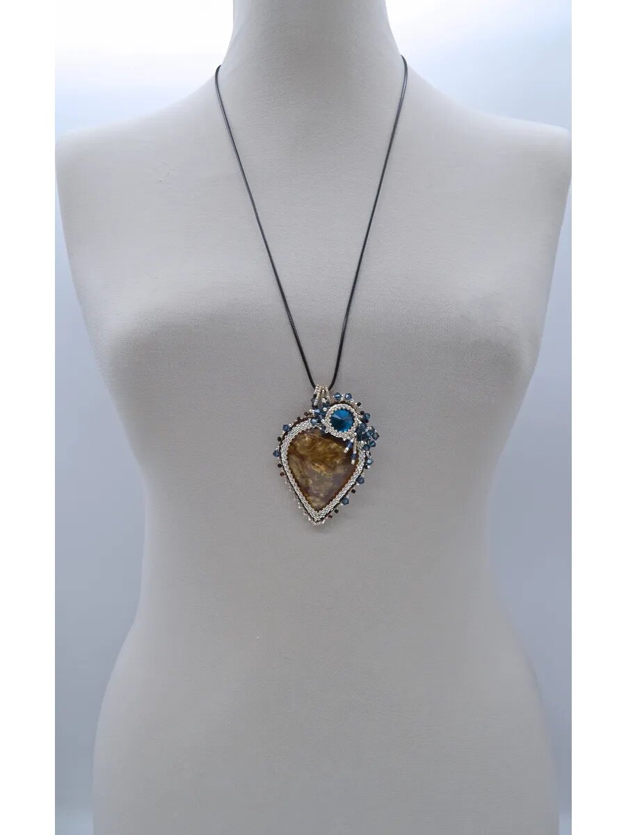 Колье, кристаллы Swarovski