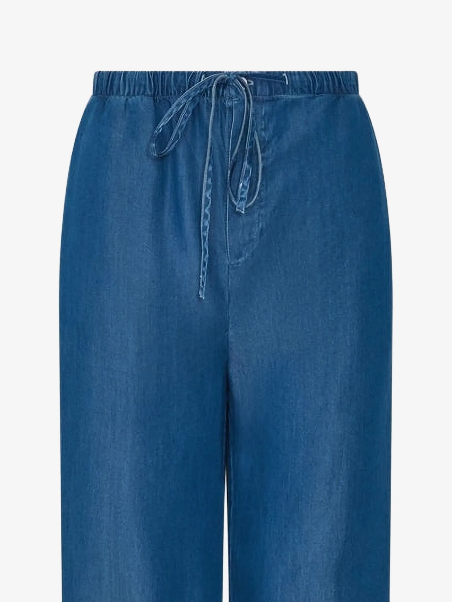 Джинсы PATRICK ASSARAF Drawstring-waist stonewashed jeans, размер XS, blue — фото 1