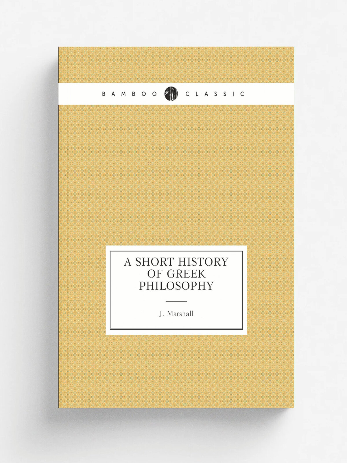 A short history of Greek philosophy
