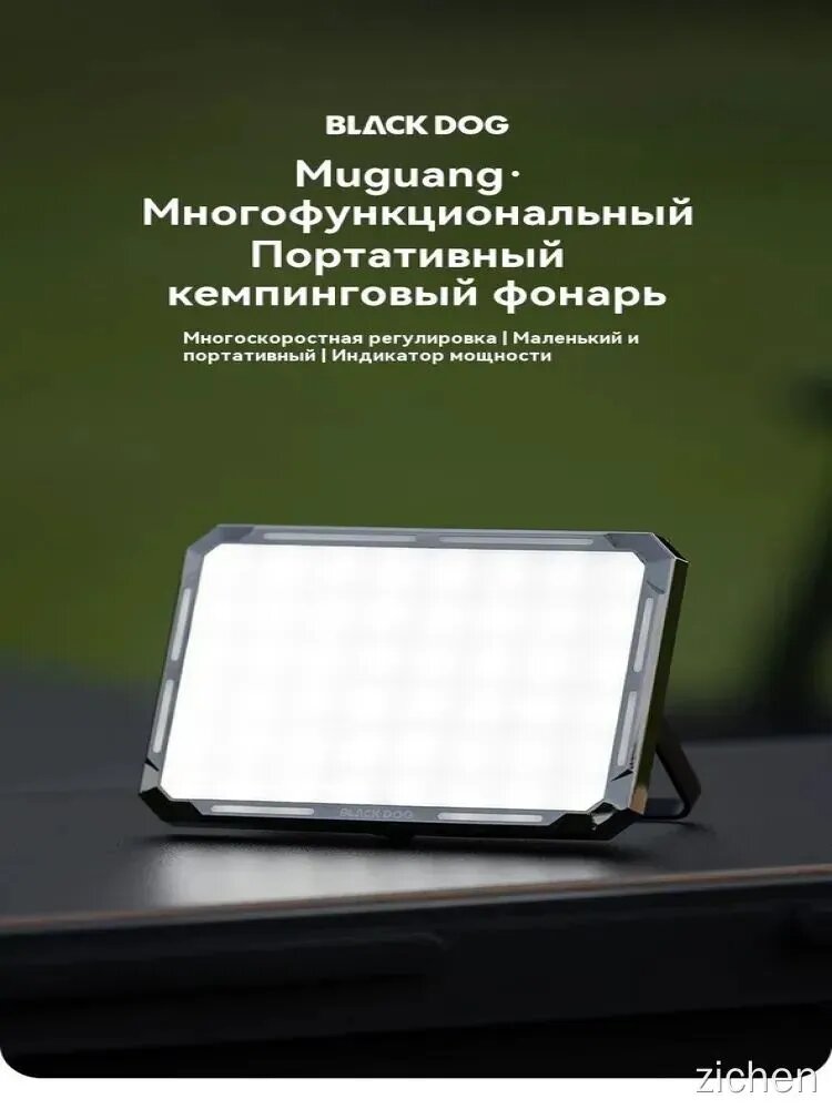 BLACK DOG Muguang Многофункциональный Портативный кемпинговый фонарь, 1000 Лм, USB, Ударопрочность, IP10, Синий