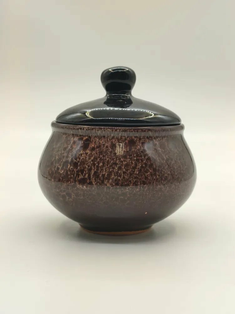 Сахарница с абстрактным декором, керамика, СССР, 1970-1990 гг.