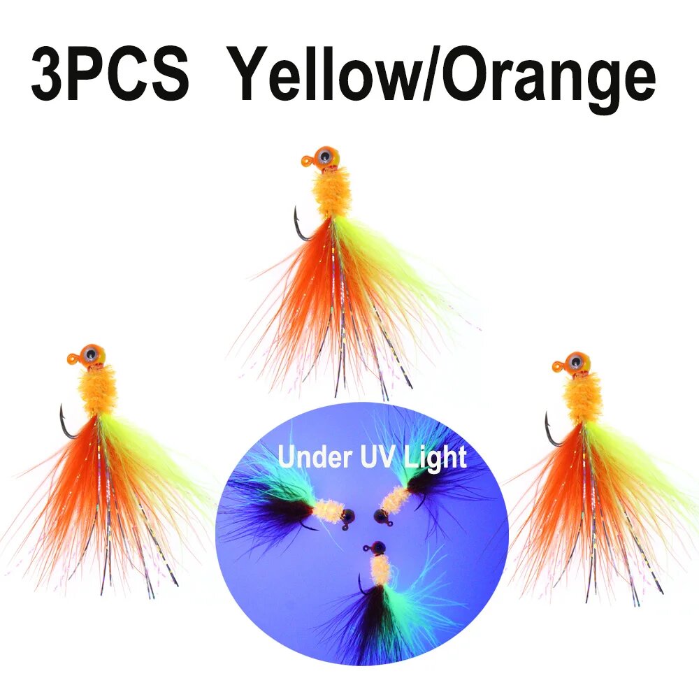 Рыболовные приманки Yellow Orange 3шт