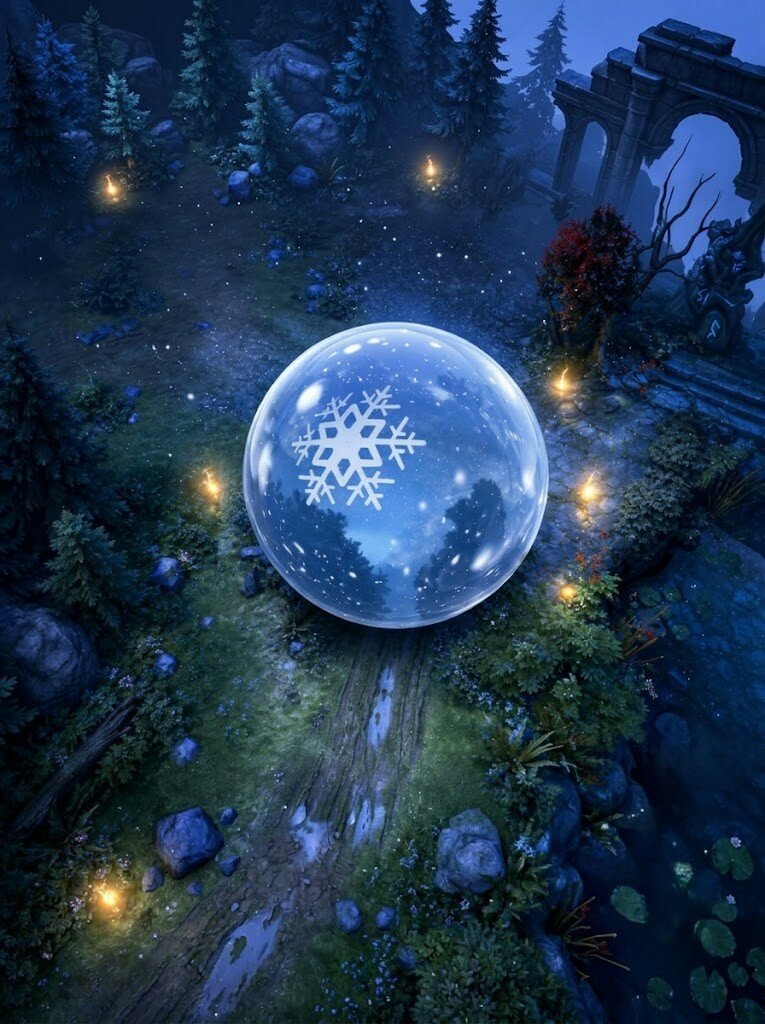 Genuine Weather Snow / Погодный эффект для игры Dota 2, Снег