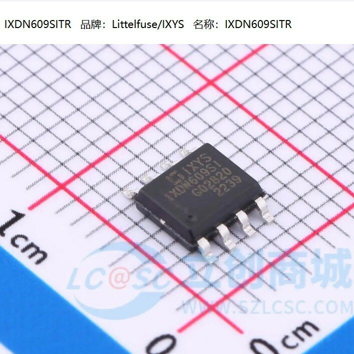 IXDN609S1TR, 1 штука, драйвер затвора MOSFET, корпус SOP-8, низковольтный, быстродействующий