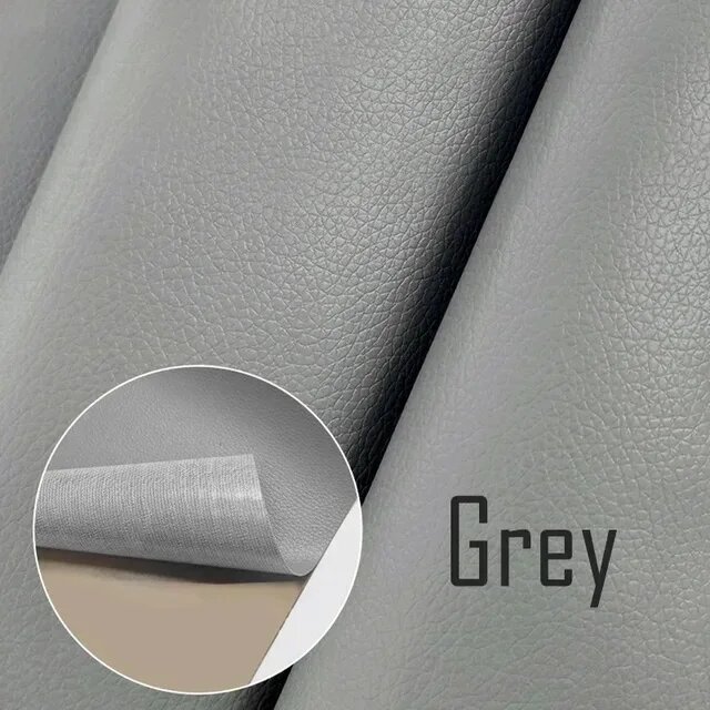 Искусственная кожаная самоклеящаяся лента icobbler 20x10 см Серый, grey
